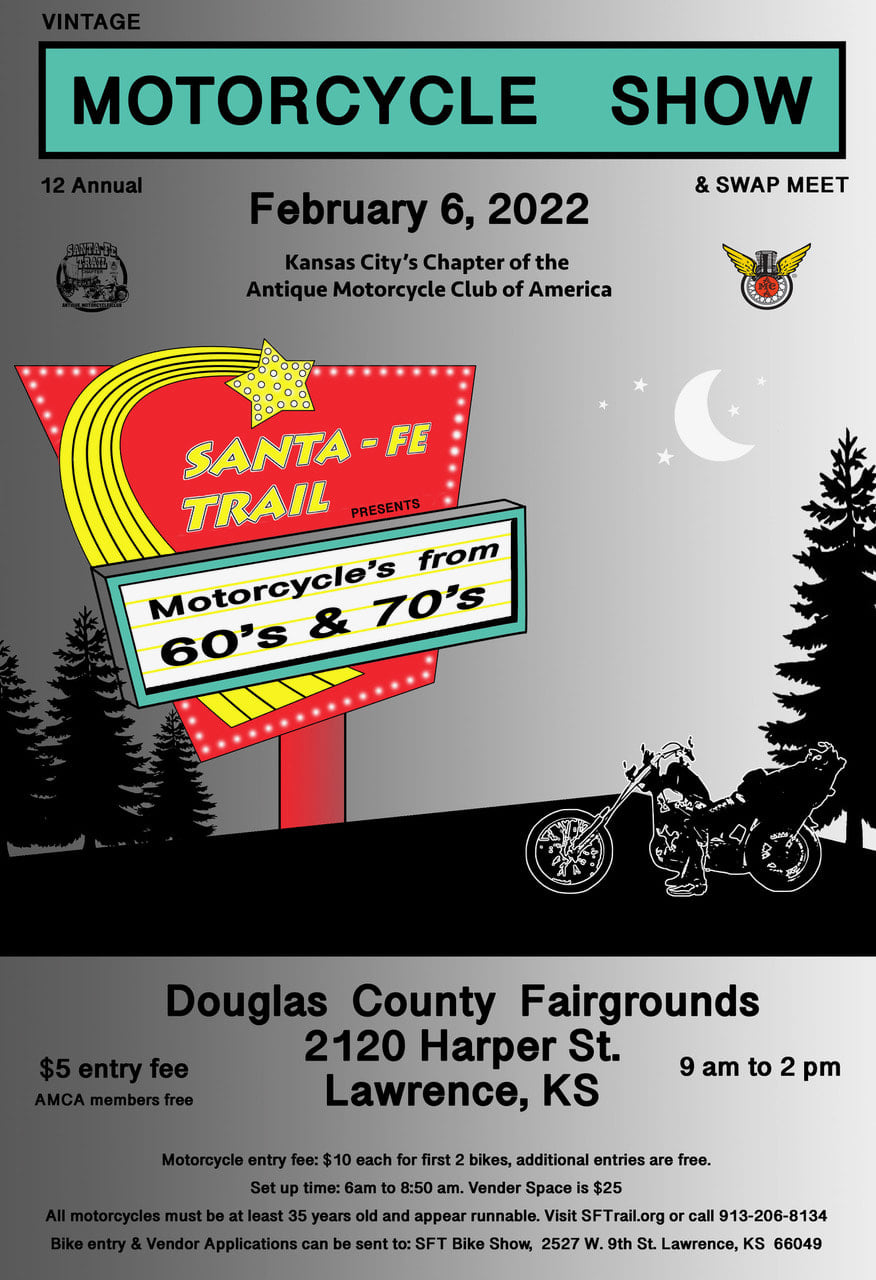 2022 Vintage Motorcycle Show Santa Fe Trail - KCVJMC.COM